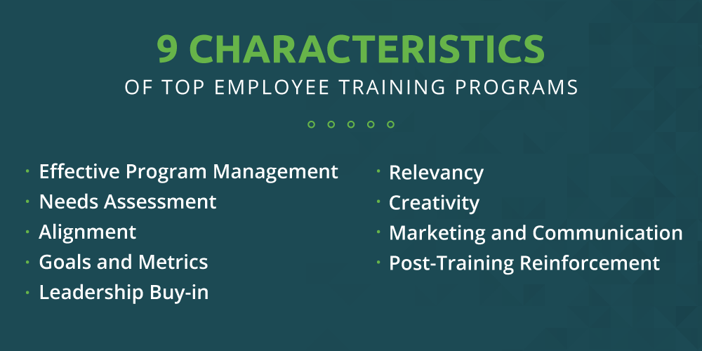 9 Characteristics Of Top Employee Training Programs 9 Characteristics Of Top Employee Training Programs